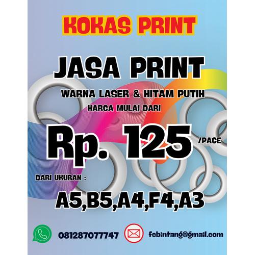 Jual jasa print murah / cetak buku / print warna / print hitam putih ...