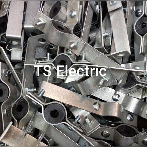 Jual Klem L Besar / Klem Kabel BC / Klem L Tower + Karet Bahan Besi ...