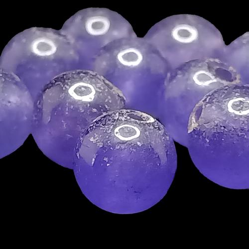 Jual Butiran Batu Giok Burma Jadeite Asli 10mm Ungu Tua Grade A - VeE ...