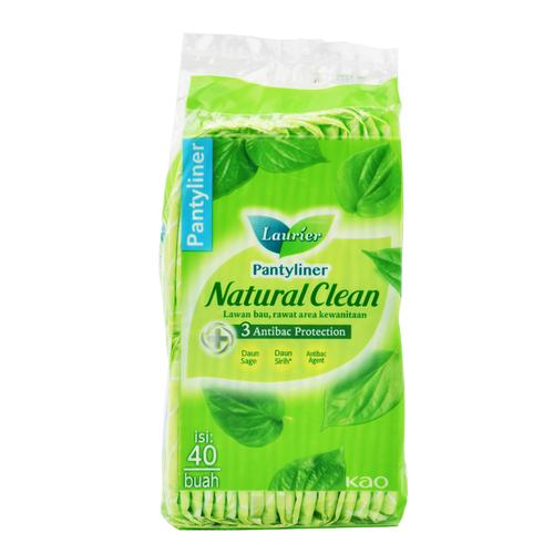 Jual Pembalut Pantyliner LAURIER NATURAL CLEAN Daun Sirih 25 cm Long ...