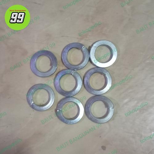 Jual M4 ring per besi galvanis / washer spring M4 isi per 100pcs ...