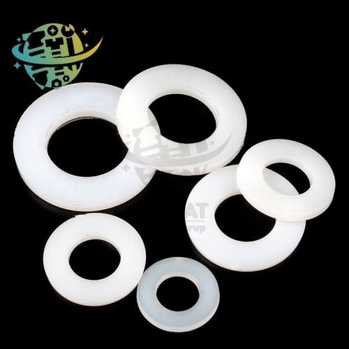 Jual Ring Plat Nilon M3 Washer Flat Ring Nylon 3mm Gasket Washer Spacer ...