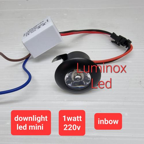 Jual spotlight lemari pajangan led 1watt 1w downlight mini cob 1 watt ...