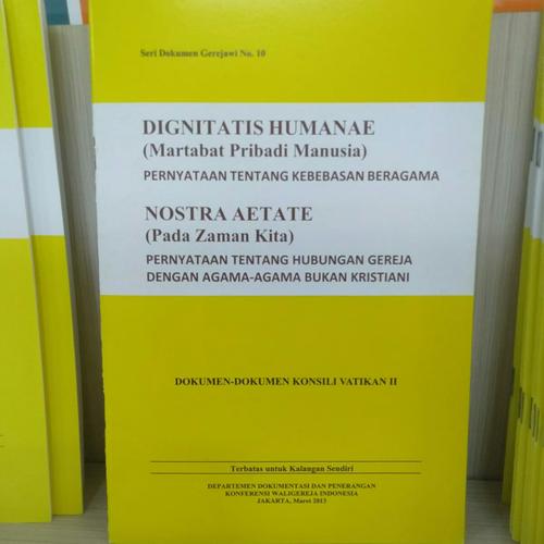 Jual Seri Dokumen Gerejawi No. 10: Dignitatis Humanae Nostra Aetate ...