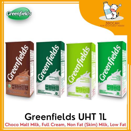 Jual Greenfield susu UHT 1L Full Cream / Coklat / Skim / Low Fat satuan ...