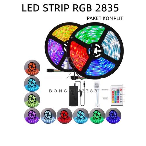 Promo Lampu LED Strip 2835 RGB Strip Komplit WATERPROOF IP65 - Jakarta ...