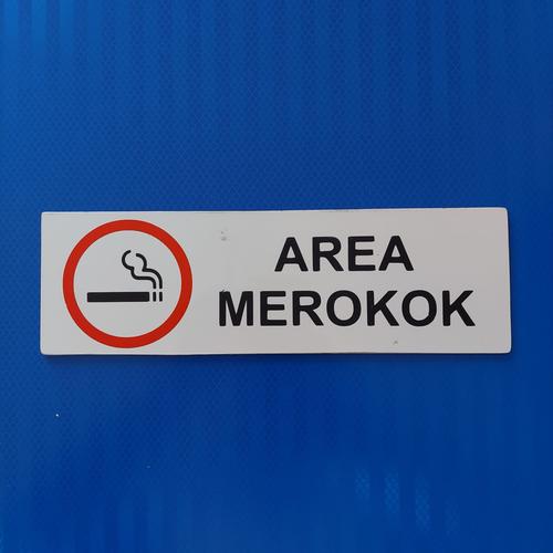Jual RAMBU RAMBU/SIGN/PENANDA AREA MEROKOK UKURAN 10 X 30 Cm - Kab ...