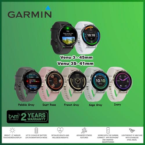 Promo Garmin Smart Watch Venu 3 3S SmartWatch Jam Tangan Pintar Venu3 ...