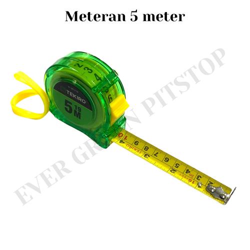 Jual TEKIRO Meteran Tekiro 5 Meter Transparan Measuring Tape 5 M Roll ...