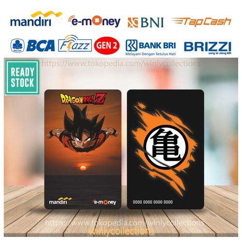 Jual KARTU EMONEY ETOLL MANDIRI BCA BNI BRI SON GOKU ANIME - 2 SISI ...