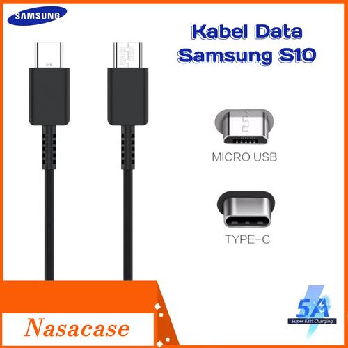 Promo Kabel data Samsung S10 Micro dan Tipe C fast charging Original ...