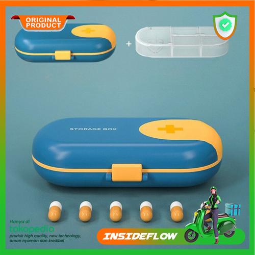 Jual Kotak Obat Pil Tablet Mini Portable Travel Medicine Pill Box 3 ...