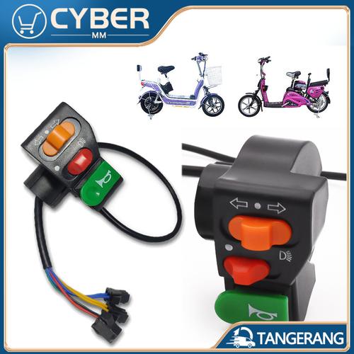 Jual Tombol lampu klakson 3 In 1 Universal Saklar Sein Sepeda Listrik ...