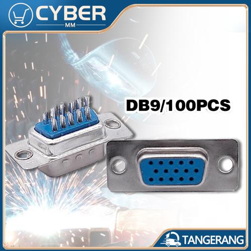 Jual 100PCS Konektor DB9 RS232 Serial port Connector DB9 Male Female 9 Pin - DB9 Female-100P ...