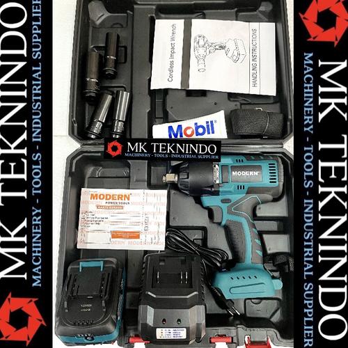 Jual Modern M65 Bor Impact Pembuka Baut Baterai Cordless Impact Wrench ...