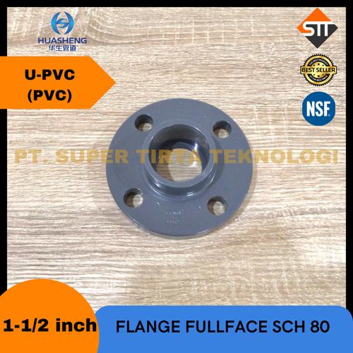 Jual Flange Fullface PVC (U-PVC) Sch.80 ANSI 150 1/2 inch - 3 inch - 1 ...