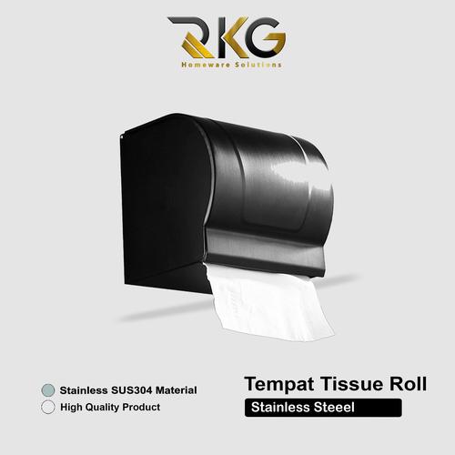 Jual RKG Tempat Tissue Roll Kamar Mandi Hitam Stainless - Kota Bandung ...