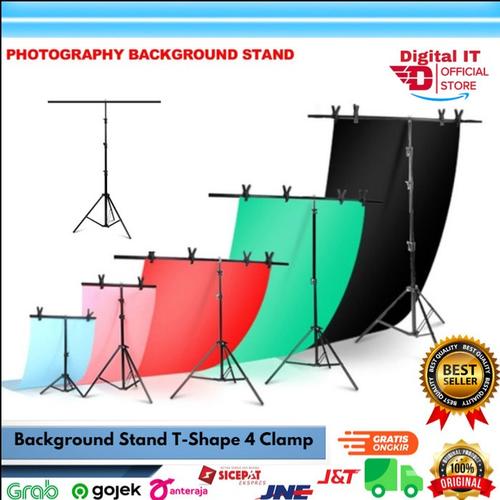 Jual Background Stand Portable Tiang Backdrop Studio Foto T-Shape 4 ...