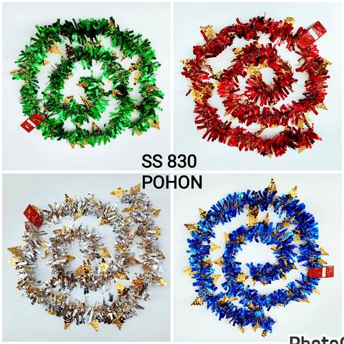 Jual Slinger Natal Rose Gold Merah Silver Hiasan Parcel Natal Murah ...