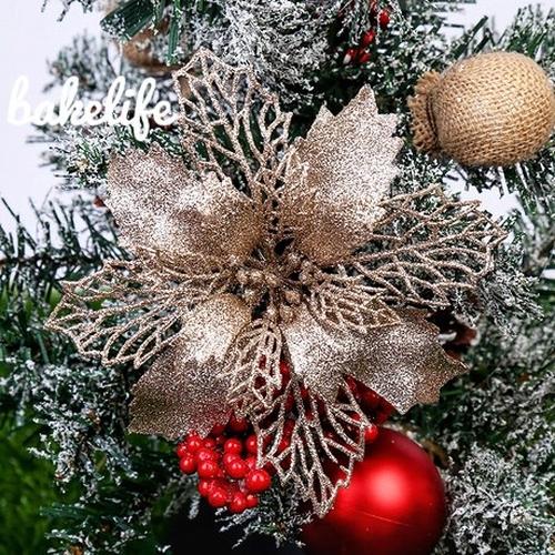 Jual Bunga natal bunga pohon natal bunga hiasan pohon natal - Ungu ...