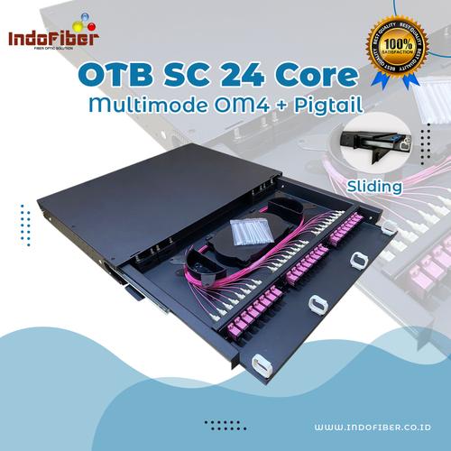 Jual INDOFIBER OTB 24core SC Multimode OM4 + pigtail/ OTB 24 port SC ...