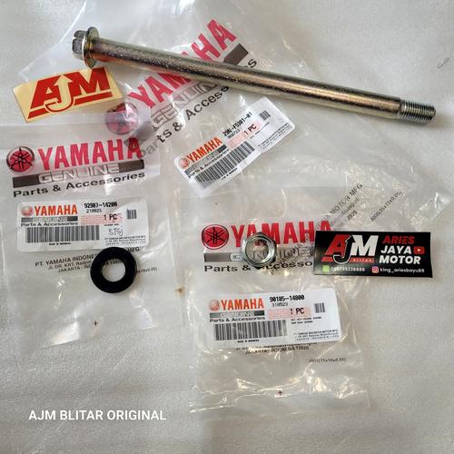 Jual As Roda Belakang RX King Lengkap Ring dan Mur Original Yamaha YGP ...