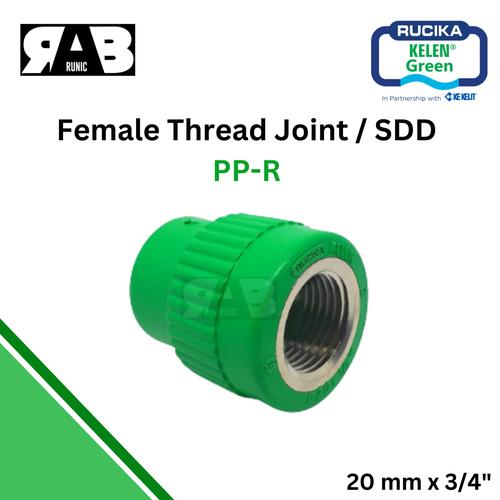 Jual Sok Drat Dalam PPR |Pipa 1/2" (20 mm) x Drat 3/4"| - RUCIKA ...