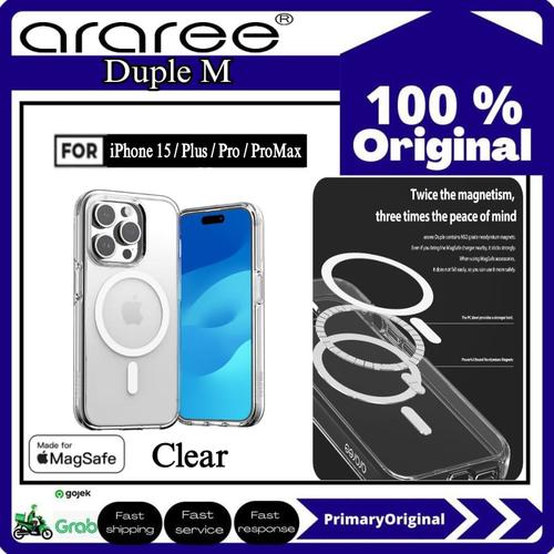 Promo Case iPhone 15 Pro Max 15 Pro ARAREE DUPLE Magsafe Compatible ...