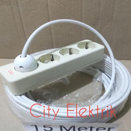 Jual KABEL LISTRIK STOP KONTAK JADI RAKITAN KABEL 15 METER + TERMINAL ...
