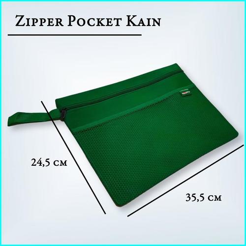Jual TOPLA Map Tas Dokumen Document Bag Kain Resleting Anti Air F4 Map ...