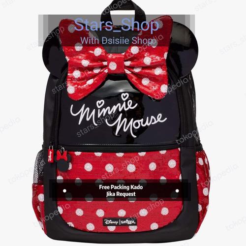Jual Smiggle Minnie Mouse Classic Backpack Black Red Original - Jakarta ...