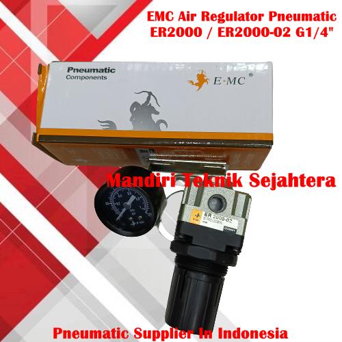 Jual Air Regulator Pneumatic EMC ER2000-02 / AR2000-02 1/4" inch - Jakarta Barat - Mandiri ...