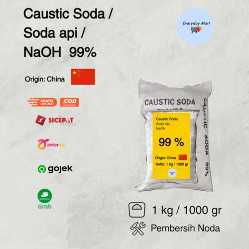 Jual SODA API / CAUSTIC SODA / KAUSTIC SODA 1KG NaOH SODIUM HYDROXIDE 1 ...