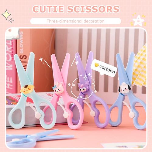 Jual GPK01 Gunting Plastik Kartun Kepala Bulat Keselamatan DIY Alat ...