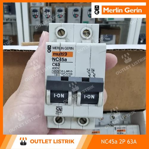 Jual MCB NC45a 2P 63A 4.5ka 12017 Multi 9 Merlin Gerin Original Schneider - Kota Semarang ...