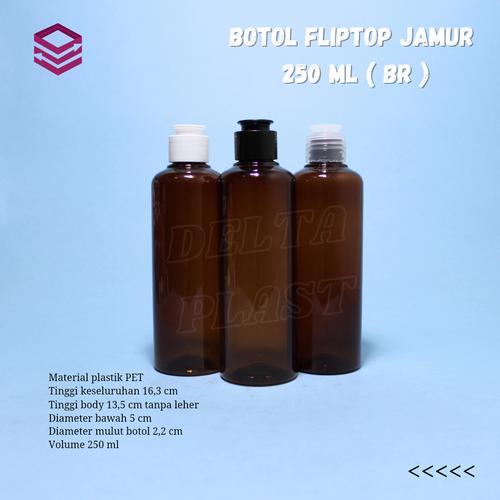 Jual BOTOL AMBER 250 ML + TUTUP FLIPTOP JAMUR / BOTOL FLIPTOP 250 ML COKLAT - Putih - Kota ...