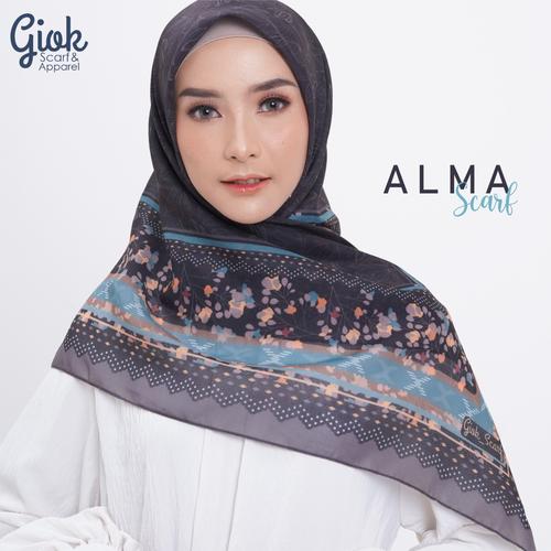 Jual Alma Scarf by Giok Scarf - Kerudung motif bahan voal - Kota ...
