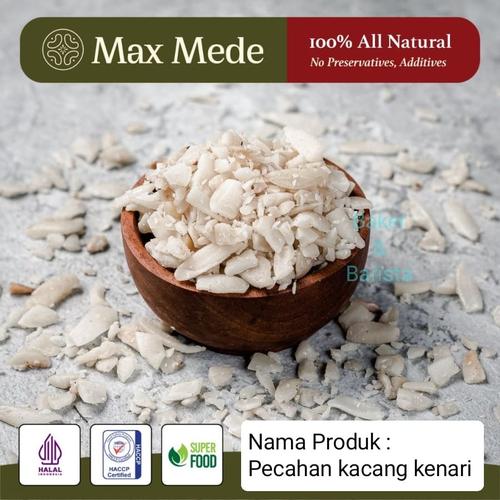 Jual Max Mede Kacang Kenari Slice Mentah / Pecahan Kacang kenari 200gr ...