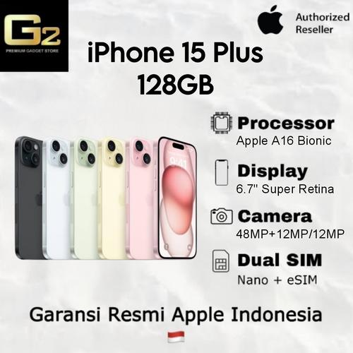 Promo iPhone 15 Plus 128GB NEW Garansi Resmi Apple Indonesia IBOX ...