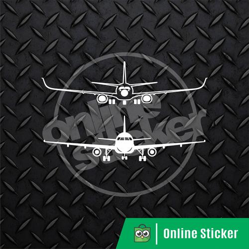 Jual Stiker Pesawat air force/boeing utk kaca belakang | sticker ...
