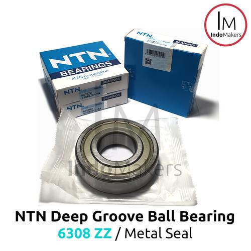 Jual Deep Groove Ball Bearing 6308ZZ Metal Seal - As 40mm NTN Japan ...