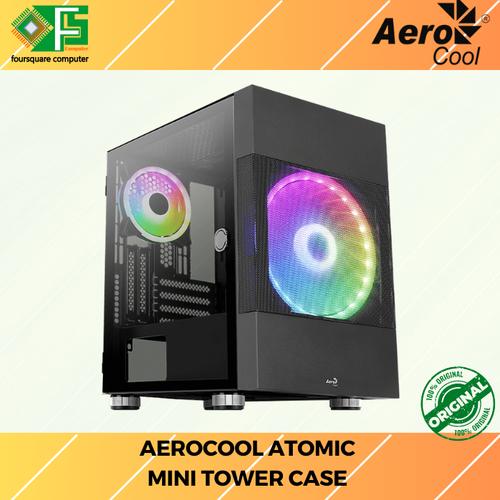 Jual Casing PC Mini Aerocool Atomic + 2x Fan ARGB | CPU Case - Kota ...