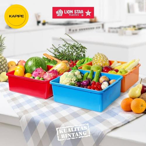 Jual Baskom Plastik Kotak Nomor 2 Lion Star Square Basin BA-17 ...