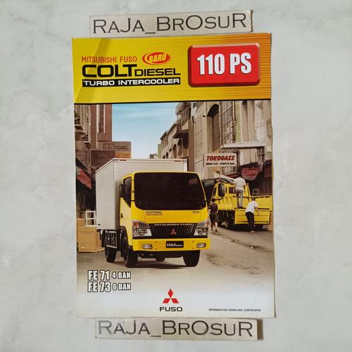 Jual Poster brosur katalog Mitsubishi Fuso FE71 4 ban/FE73 6 ban 110PS ...