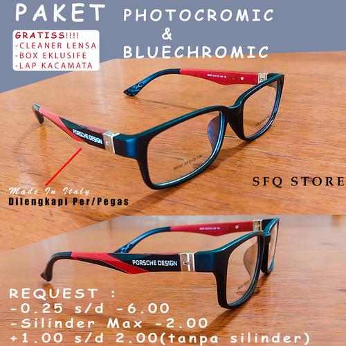 Jual Kacamata Baca Progresif Photochromic Double Fokus Jalan dan Baca ...