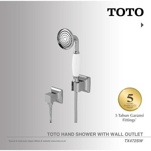 Promo TOTO Wenzal Hand Shower with Wall Outlet / TX472SW Cicil 0% 3x ...