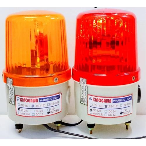 Jual Lampu Rotary 4 Inch 220V Warning Light LTE1103 Buzzer - Kuning ...