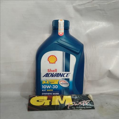 Jual OLI MESIN MOTOR 4 TAK SHELL ADVANCE AX7 MATIC 4T 10W30 API SN/MB 0 ...