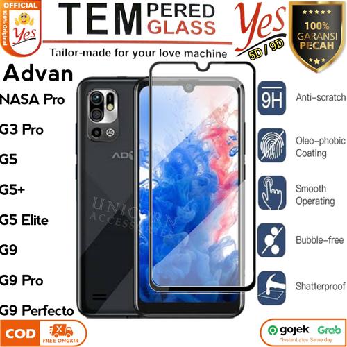 Jual Advan NASA G3 Pro G5 + Elite G9 Perfecto Tempered Glass Kaca Full 5D - NASA Pro - Jakarta ...