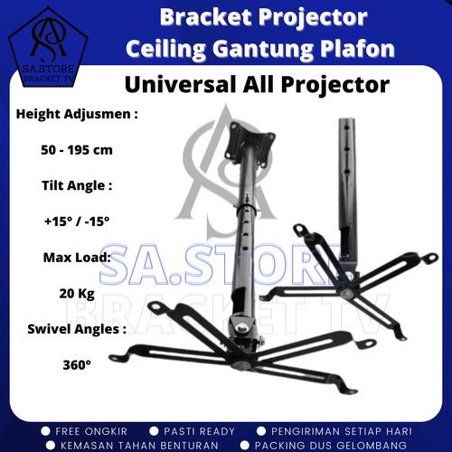 Jual Bracket Proyektor Gantung Ceiling Plafon | Bracket Projector ...